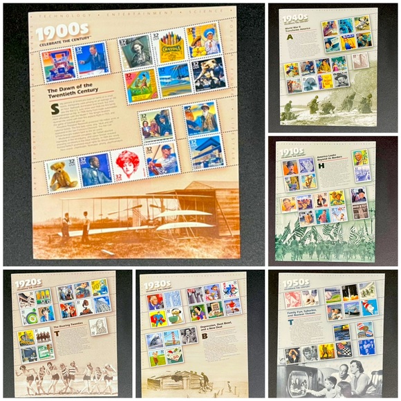 USPS | Office | Celebrate The Century Commemorative Stamp Collection ...